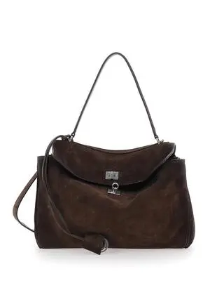 Balenciaga Shoulder Bag 'rodeo Media' With Removable Leather Strap For - Brown