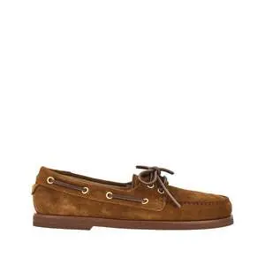 GIANVITO ROSSI Vandée Suede Boat Shoes - Brown