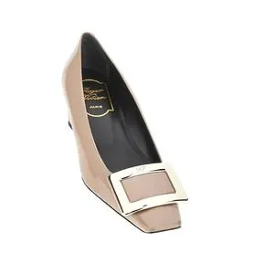 ROGER VIVIER Belle Vivier Patent Leather Pumps - Gray