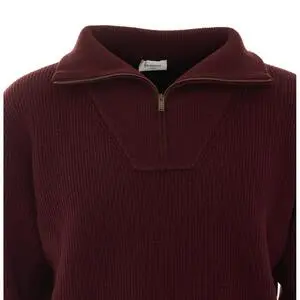 Saint Laurent Knitted Zip Sweater - Red