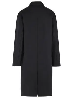 Dries Van Noten Randale Wool Blend Coat - Black