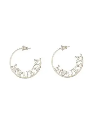 Alexander McQueen Logo Earrings - Silver