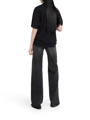Gucci Cotton And Silk Jersey T-shirt With Print - Black