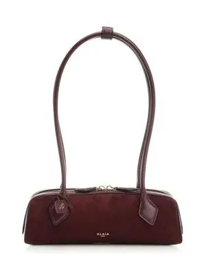 Alaïa Small Le Teckel Suede Bag