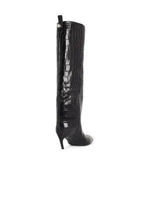 Attico Lea 65 Leather Boots - Brown
