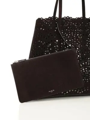 Alaïa Leather Tote Bag - Brown
