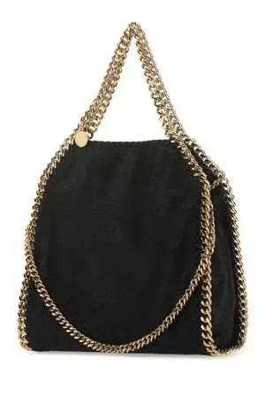 Stella McCartney Shaggy Deer Mini Falabella Handbag - Black