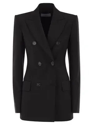 SPORTMAX SPORTMAX Tailored Double-Breasted Virgin Wool Blazer