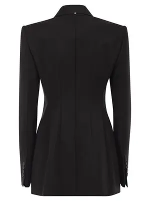 Sportmax Tailored Virgin Wool Blazer - Black