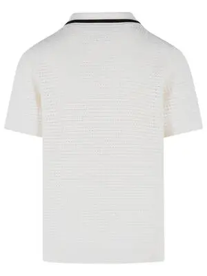 Casablanca Waffle Stitch' Wool Polo Shirt