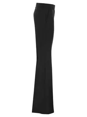 Sportmax Spxhangar Tailored Virgin Wool Flared Trousers