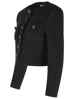 SELF-PORTRAIT Wool Blend Padded Jacket