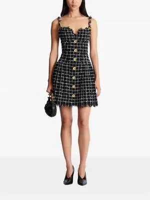 Balmain Tweed Dress With Chain