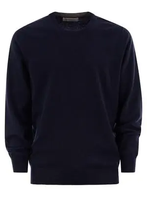 Brunello Cucinelli Cashmere Sweater Crewneck Knitwear - Blue