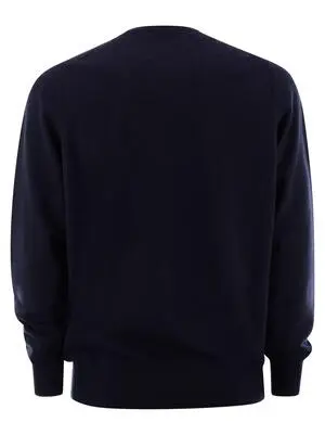 Brunello Cucinelli Cashmere Crewneck Knitwear - Blue