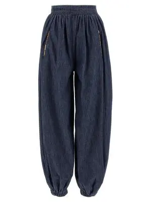 Valentino Garavani Denim Chambray Pants - Blue
