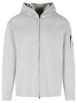 C.P. COMPANY Wool Blend Hooded Sweater - Gray
