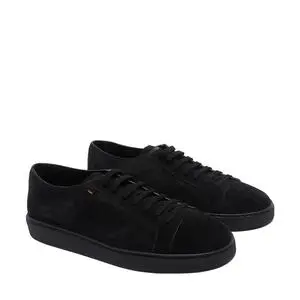Santoni Suede Sneakers - Black