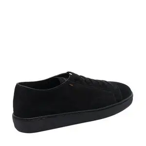 Santoni Suede Sneakers - Black