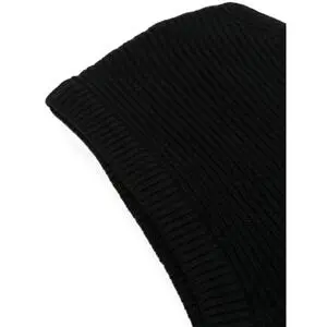 Rick Owens Ribbed Knit Hat - Black
