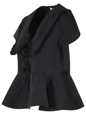 GANNI Cotton Poplin Blouse
