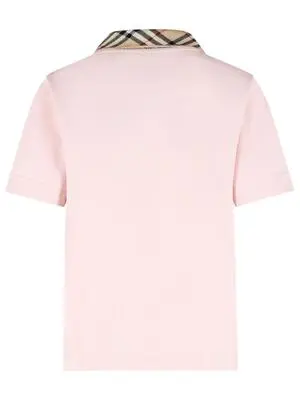 Burberry Imogen' Cotton Polo Shirt - Pink