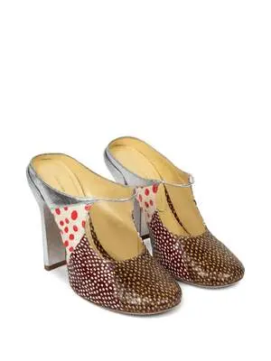 Dries Van Noten Multi-color Patchwork Heel - Multicolor