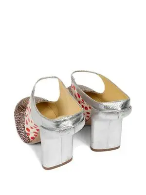 Dries Van Noten Multi-color Patchwork Heel - Multicolor