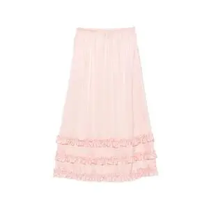 Simone Rocha Satin Finish Tiered Skirt