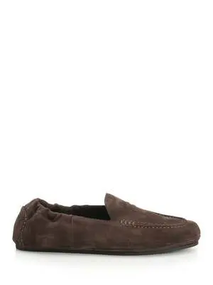 Celine Adam Suede Moccasin - Brown