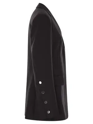 Sportmax Ranghi Stretch Wool Blazer - Black