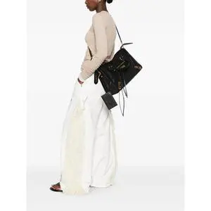 Balenciaga Goatskin Metallic Edge Tote - Black