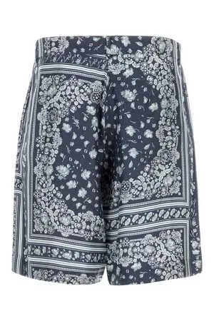 Fendi Printed Silk Bermuda Shorts - Multicolor