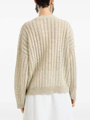 Brunello Cucinelli Openwork Knitted Sweater - Multicolor