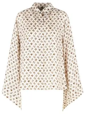 MAX MARA Max Mara 'Obice' Ivory White Silk Shirt Women