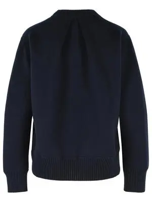 Sacai White Cotton Blend Sweater