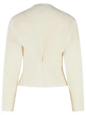 Isabel Marant Étoile Suna' Ivory Virgin Wool Blend Jacket