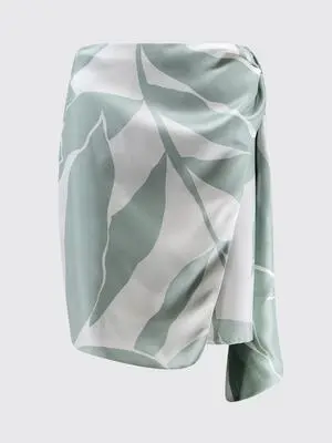 Max Mara Printed Silk Pareo Skirt
