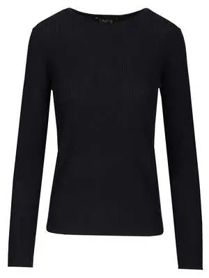 MAX MARA 'S Max Mara Women Disegno Wool Rib Crewneck Long Sleeve
