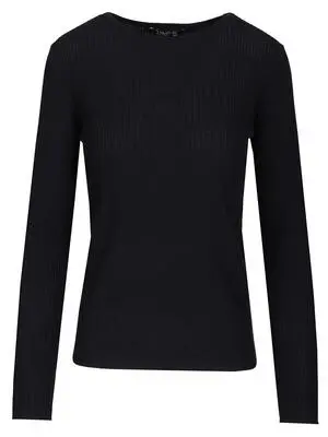 MAX MARA 'S Max Mara Women Disegno Wool Rib Crewneck Long Sleeve
