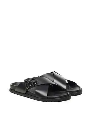 Dolce & Gabbana Calfskin Sandal - Black