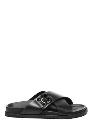 Dolce & Gabbana Calfskin Sandal - Black