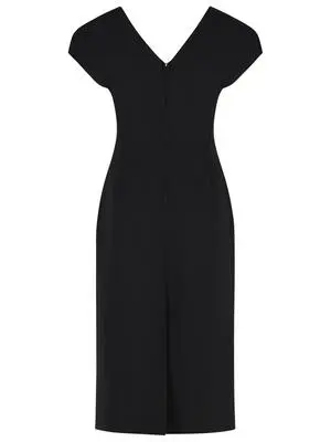 JIL SANDER Virgin Wool Midi Dress
