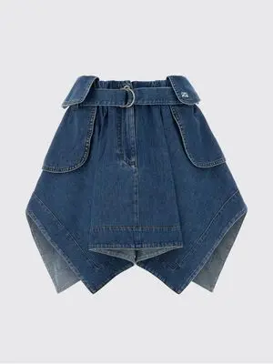 Loewe Asymmetric Denim Skirt