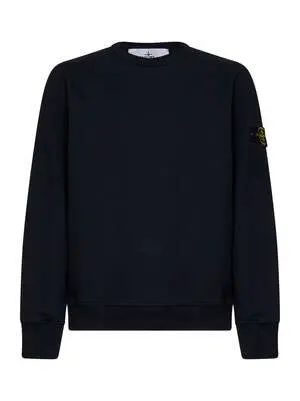 Stone Island Blue Organic Stretch Cotton Crewneck Sweatshirt - Multicolor