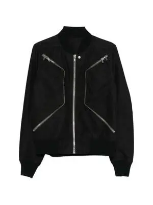 Rick Owens Zip-up Bomber Jacket - Black