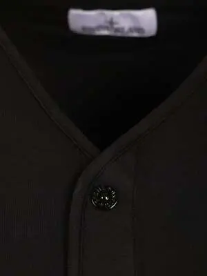 Stone Island Organic Cotton Fleece Cardigan Sweatshirt
