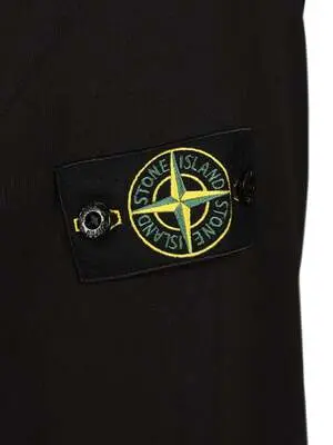 Stone Island Organic Cotton Fleece Cardigan Sweatshirt