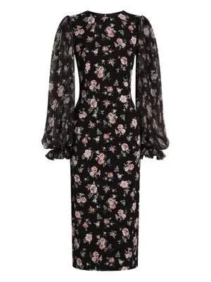 Dolce & Gabbana Floral Midi Dress - Multicolor