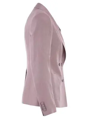 Tagliatore Double-breasted Linen Blazer